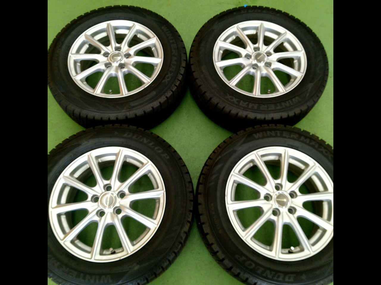 【BRIDGESTONE(ブリヂストン)】ECO FORME(エコフォルム) SE-15 (5HOLE)+【DUNLOP】WINTERMAXX WM02 | カー用品 スタッドレスタイヤ ...
