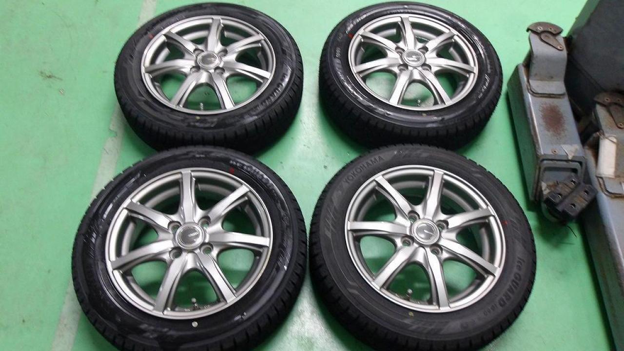 YOKOHAMA YFC MILLOUS Ki + YOKOHAMA iceGUARD iG60 155/65R14 2023年製 4本 | カー用品 スタッドレスタイヤホイールセット 14 ...