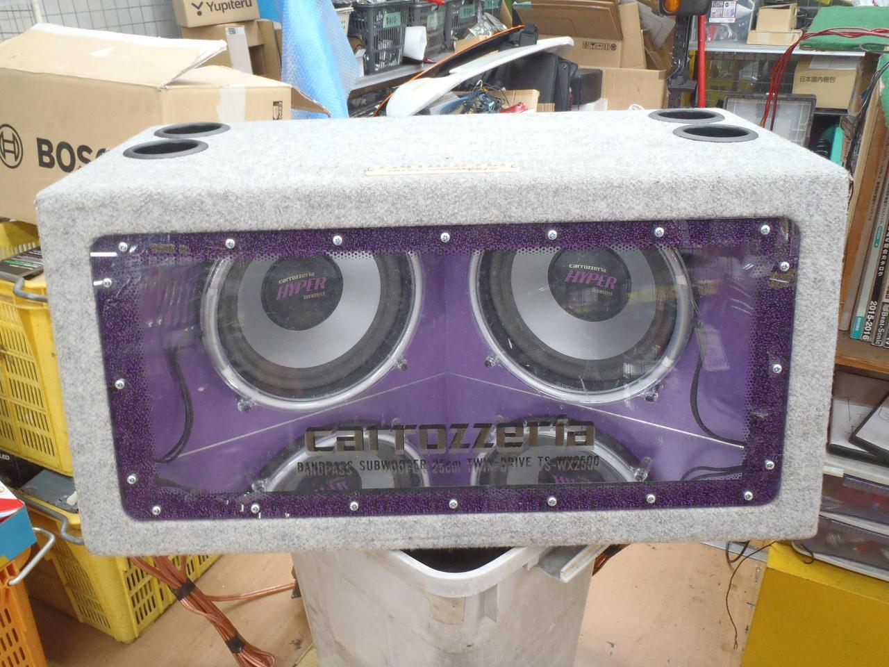 carrozzeria HYPER SUBWOOFER TS-WX2500 | カー用品 スピーカー サブウーハースピーカーBOX付を通販で購入する | 中古カー＆バイク用品の販売ならアップガレージ