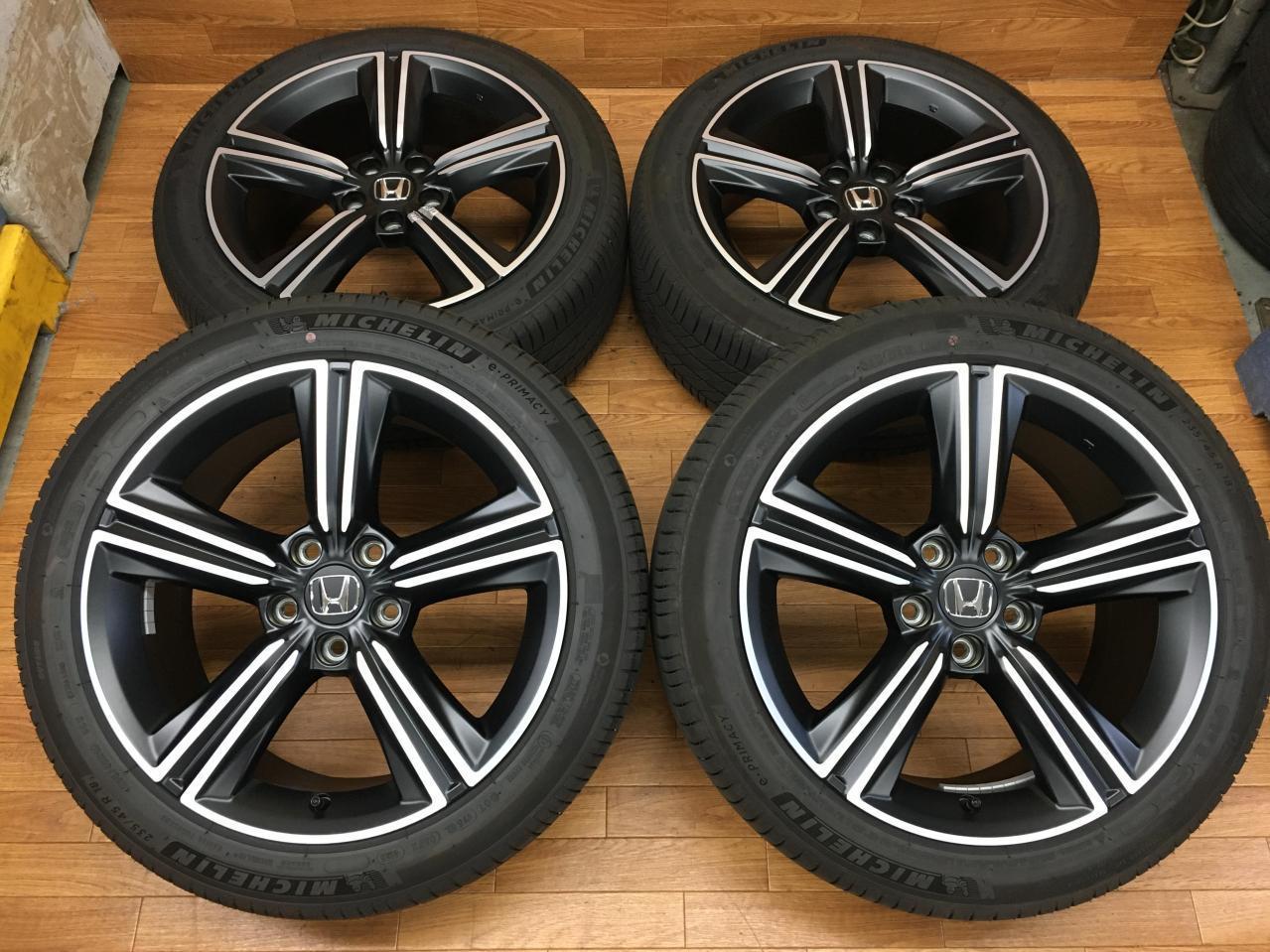 ★★値下げしました!!早い者勝ち!!★★ ホンダ純正 アコード e:HEV CY2型純正ホイール + MICHELIN e・PRIMACY | カー用品 タイヤホイールセット 18インチタイヤ ...