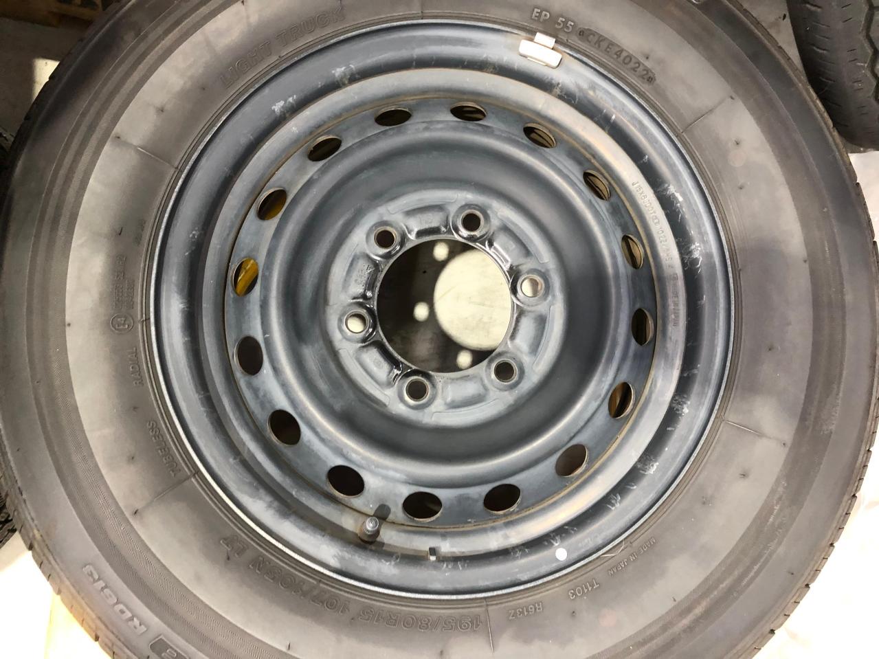 トヨタ ハイエース 200系 純正スチールホイール+BRIDGESTONE ECOPIa RD613 | カー用品 タイヤホイールセット 15 ...