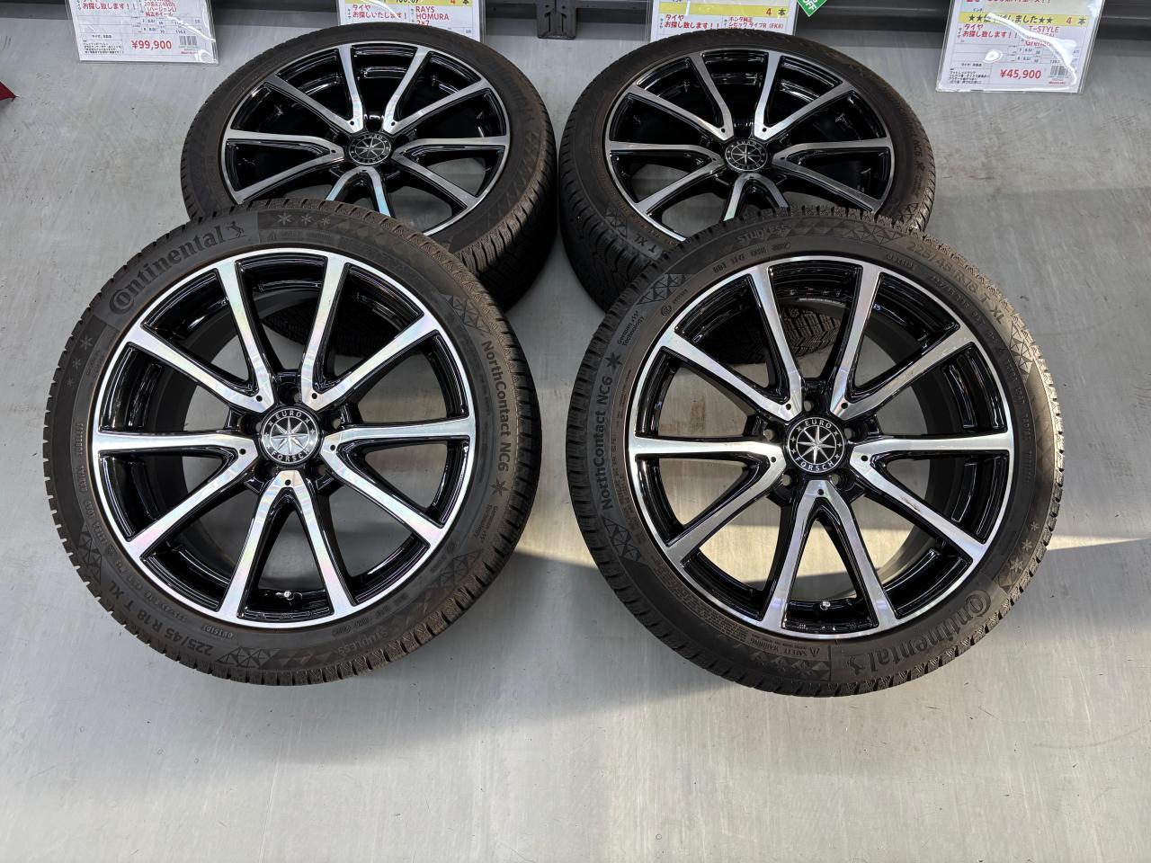 YANASE EURO FORSH + Continental North Contact Nc6 | カー用品 スタッドレスタイヤホイール ...
