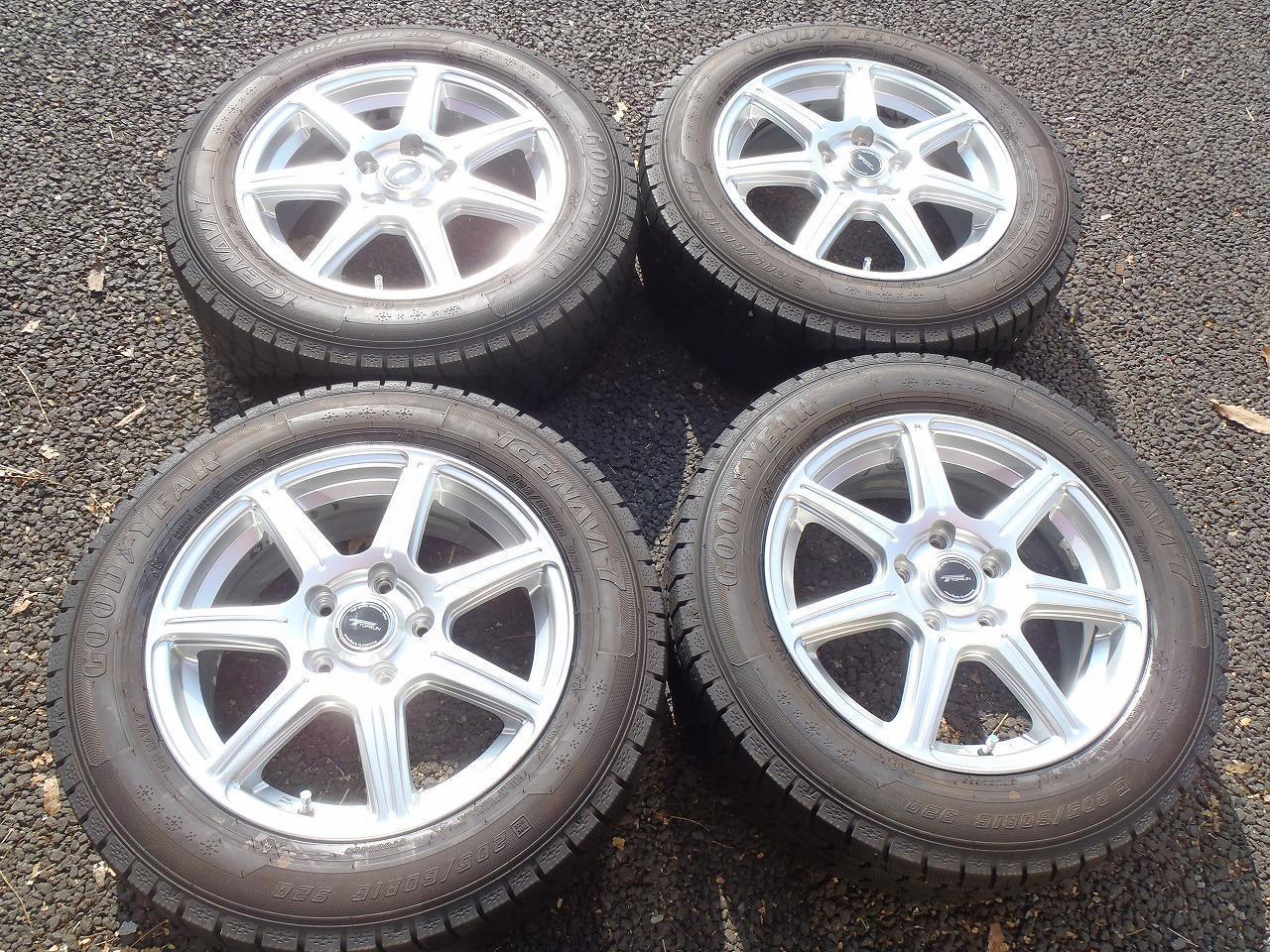 BRIDGESTONE(ブリヂストン) TOPRUN R7 + GOODYEAR(グッドイヤー) ICENAVI 7 205/60R16 92Q | カー用品 スタッドレスタイヤホイールセット ...