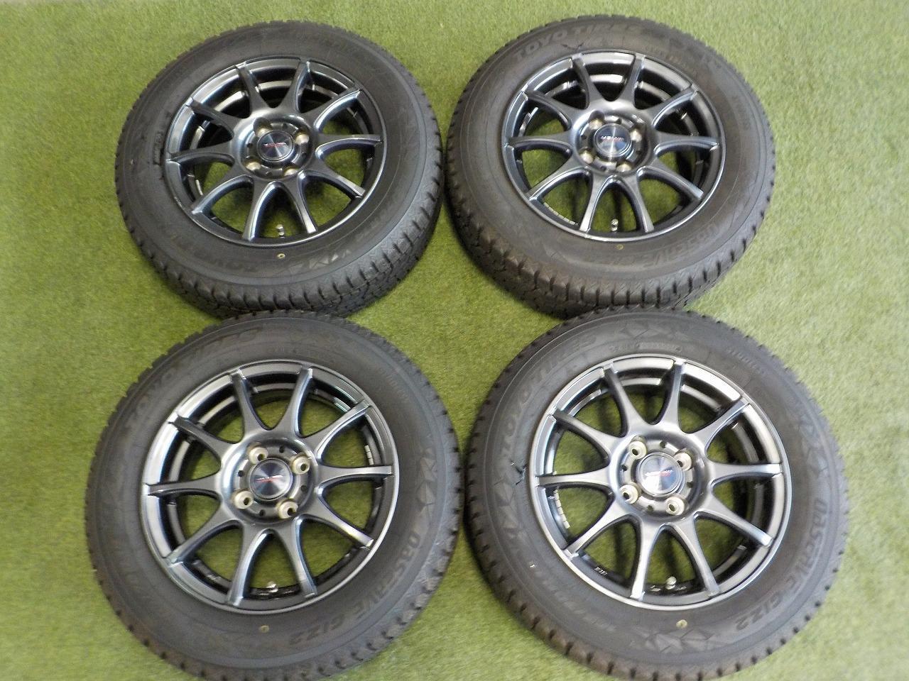 weds(ウェッズ) CHARGE + TOYO(トーヨー) 【TOYO】OBSERVE GIZ2 165/70R14 2020年製 4本セット | カー用品 スタッドレスタイヤホイールセット ...