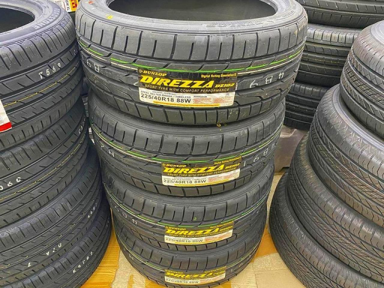 DUNLOP(ダンロップ) DIREZZA DZ102 225/40R18 2024年製 4本 | カー用品 タイヤ 18インチタイヤを通販で購入する | 中古カー＆バイク用品の販売ならアップガレージ