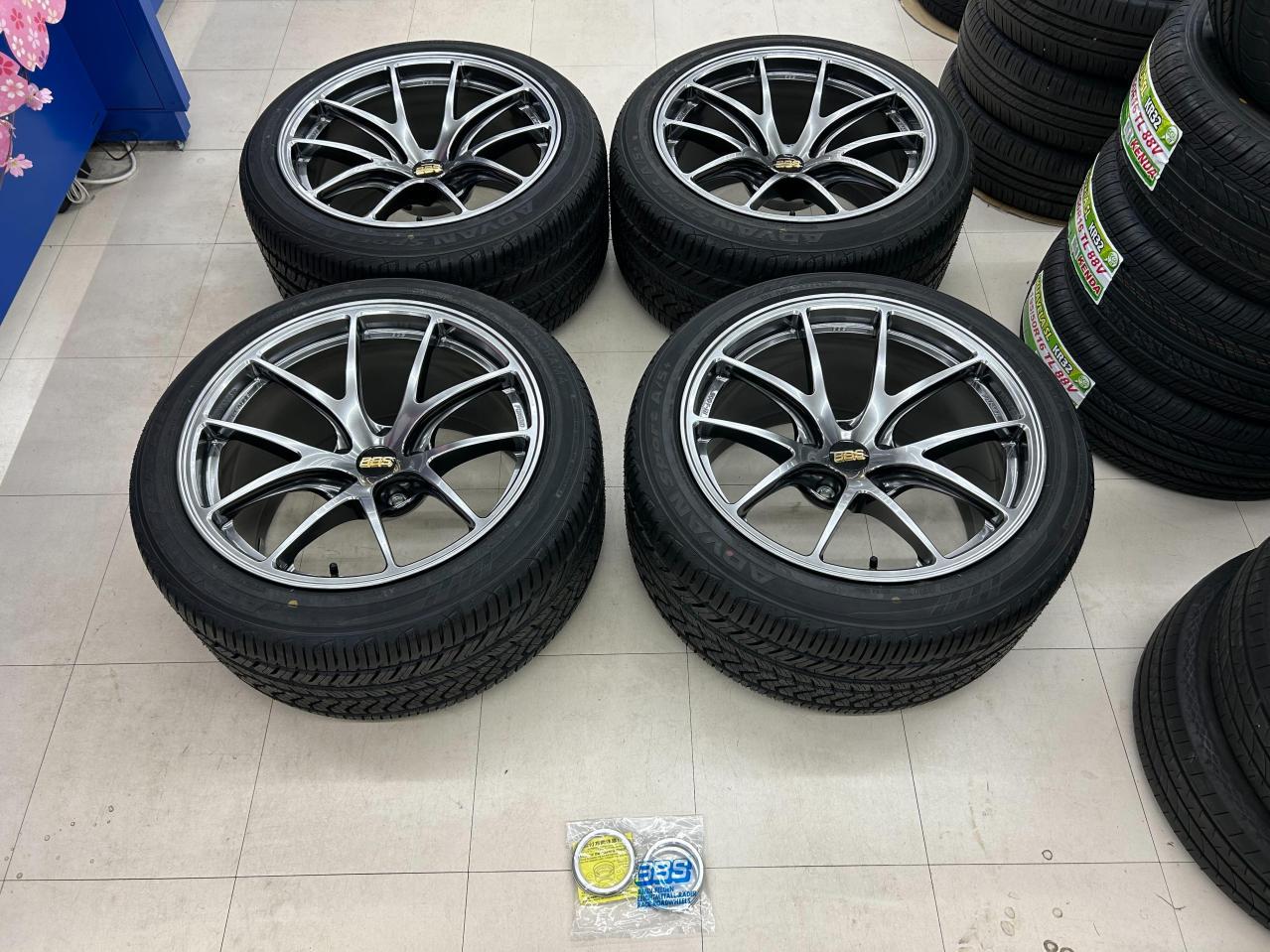 値下げしました!5【BBS(ビービーエス)】ブランド設定なし RI-A006+【YOKOHAMA】ADVAN Sport A/S+ GT-R ...