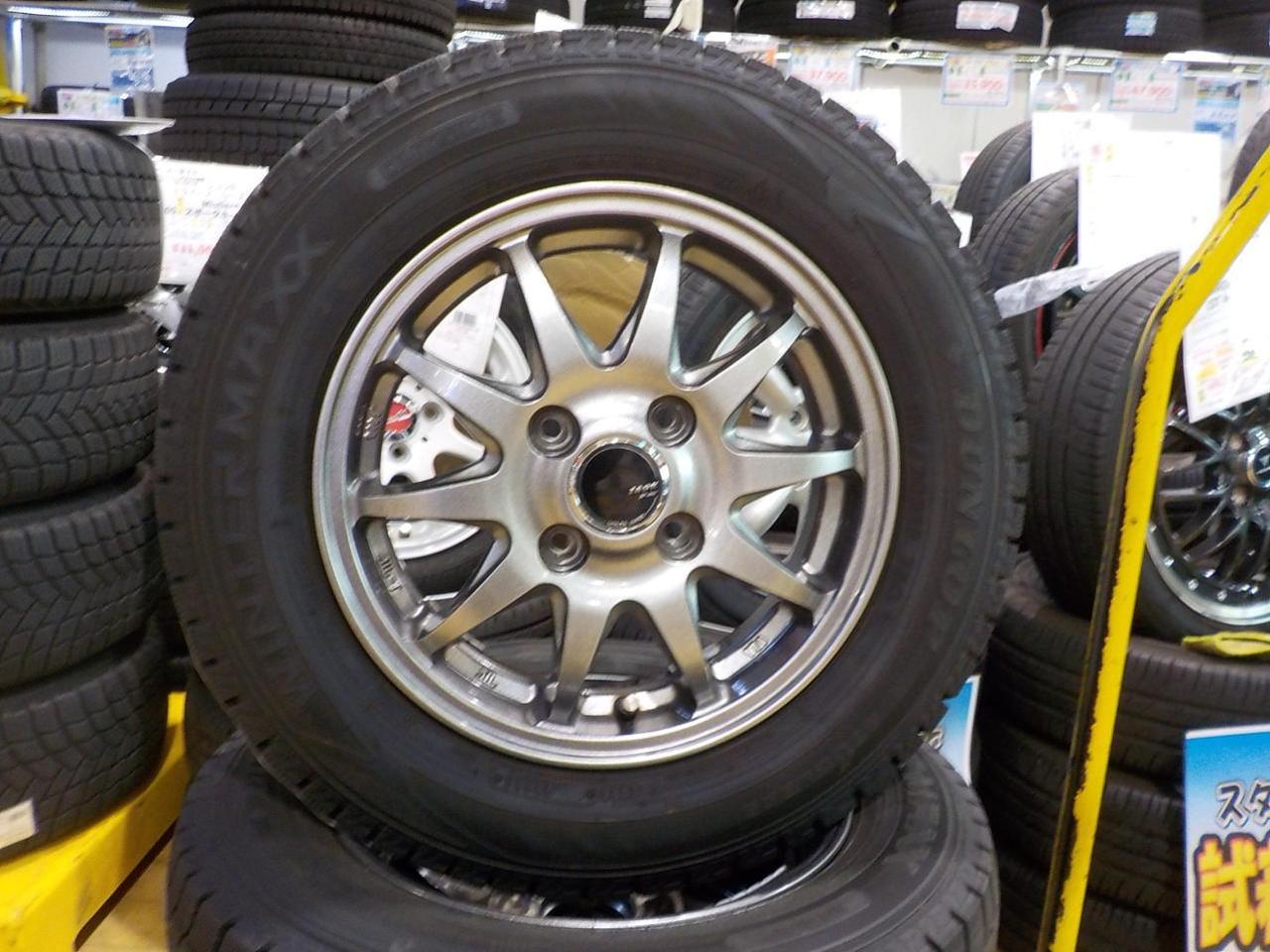 JAPAN SANYO ZACK JP-202+DUNLOP WINTERMAXX WM02 | カー用品 スタッドレスタイヤホイールセット 13インチスタッドレスタイヤホイールセットを通販で ...