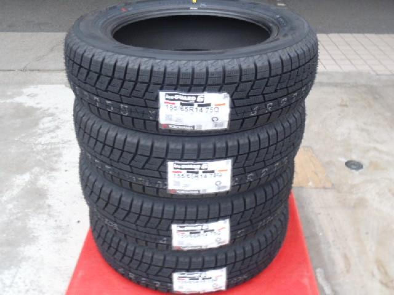YOKOHAMA iceGUARD iG60 155/65R14 75Q タイヤのみ4本 | カー用品 スタッドレスタイヤ 14インチスタッドレスタイヤを通販で購入する | 中古カー＆バイク用 ...