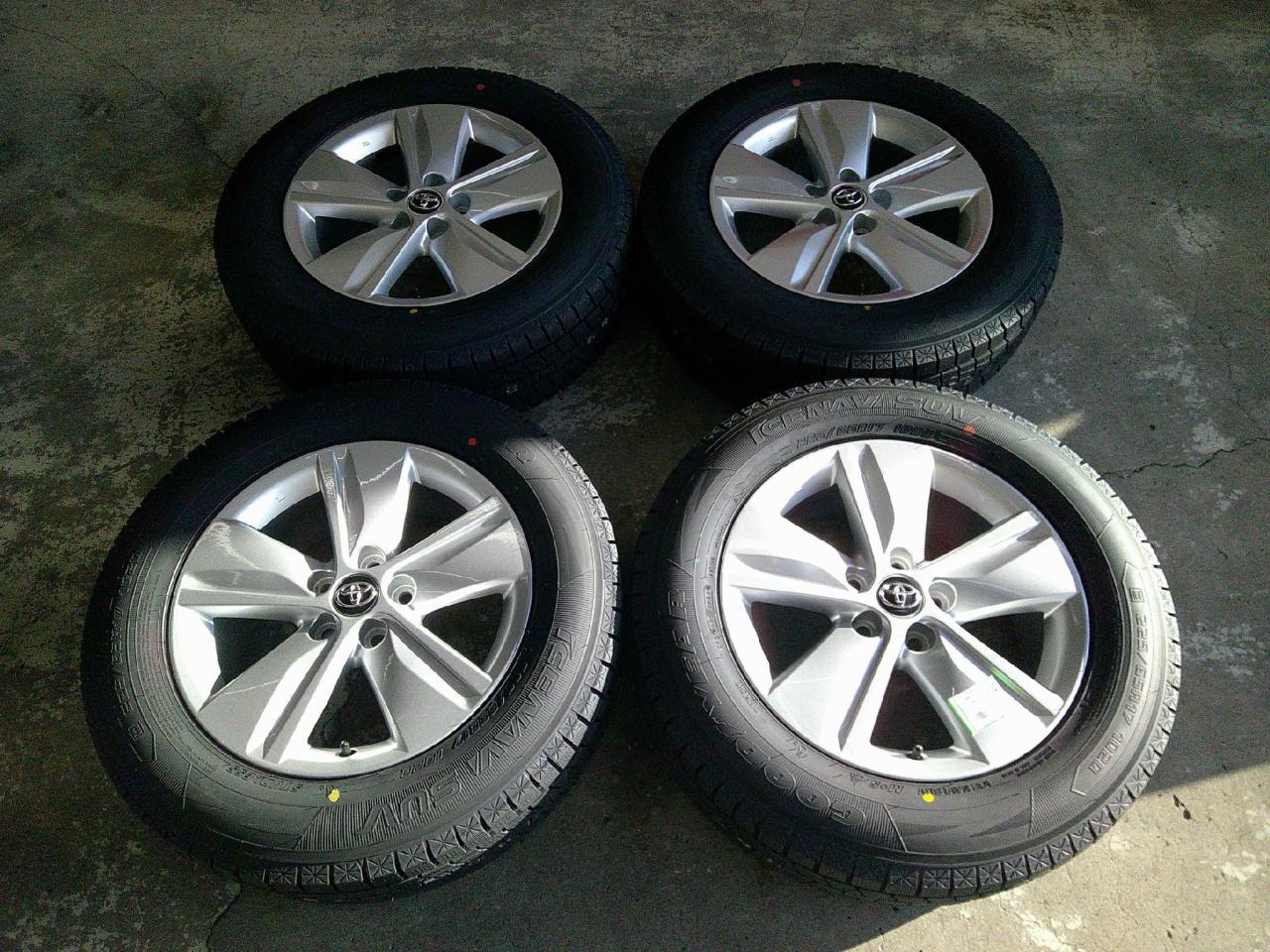 トヨタ(TOYOTA) 60系 ハリアー 純正 ホイール + GOODYEAR ICE NAVI SUV 225/65R17 102Q | カー用品 スタッドレスタイヤホイールセット 17 ...