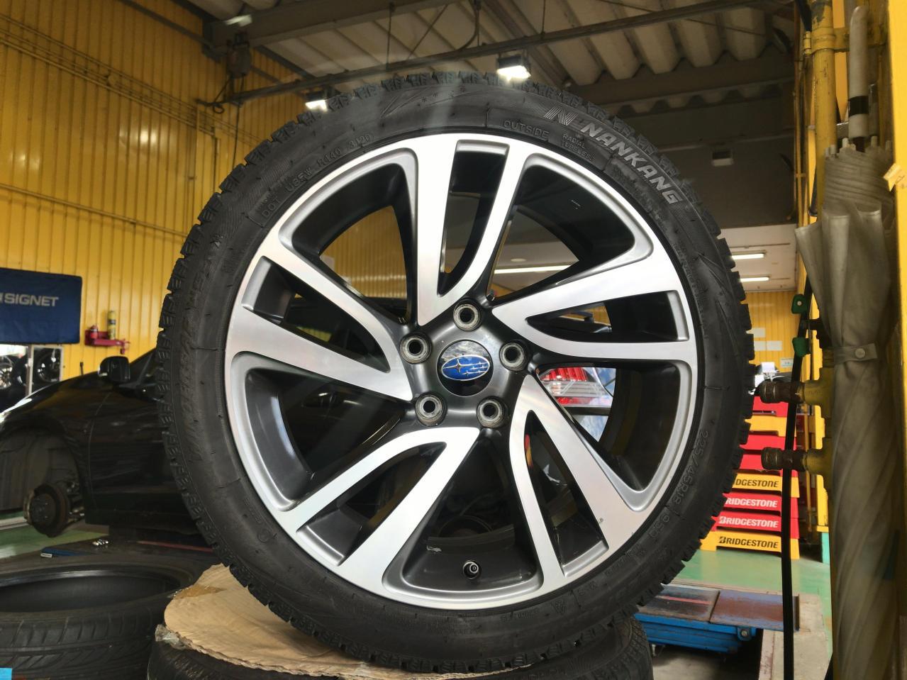 SUBARU VM4レヴォーグ GT-S前期純正ホイール + NANKANG WINTERSAF WS-1 | カー用品 スタッドレスタイヤホイールセット 18インチスタッドレスタイヤホイール ...