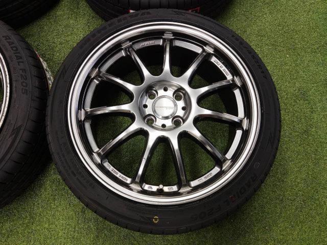 WORK(ワーク) EMOTION 11R (4HOLE) グリミットシルバーダイヤカットリム + MINERVA F205 | カー用品 ...