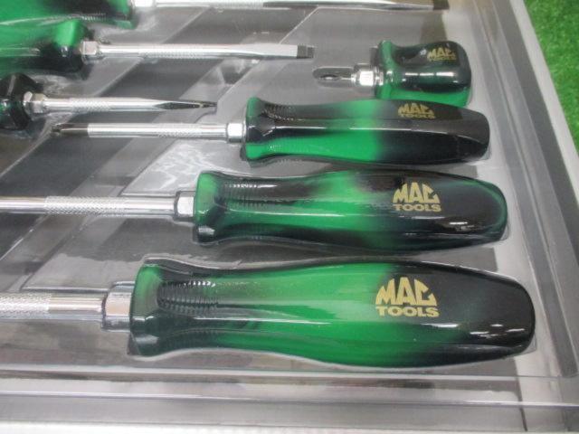 ★値下げしました!!★ MAC TOOLS PENTA-GRIP SCREWDRIVER ドライバー8本セット GREEN FLAME ...
