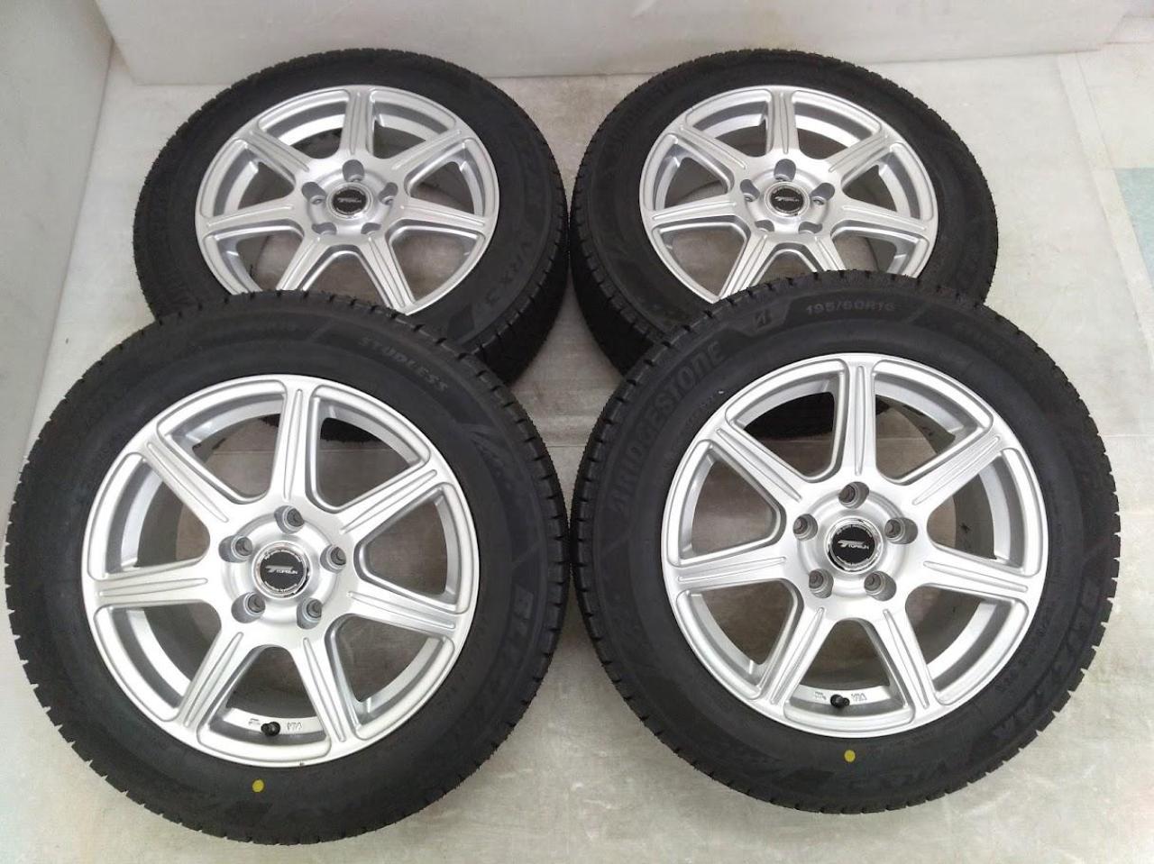 BRIDGESTONE TOPRUN 7本スポーク + BRIDGESTONE BLIZZAK VRX3 | カー用品 スタッドレスタイヤホイールセット 16インチスタッドレスタイヤホイール ...