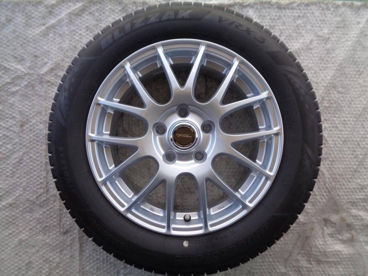 BRIDGESTONE(ブリヂストン) TOPRUN M7 + BRIDGESTONE(ブリヂストン) BLIZZAK VRX3 | カー用品 スタッドレスタイヤホイールセット 16インチ ...