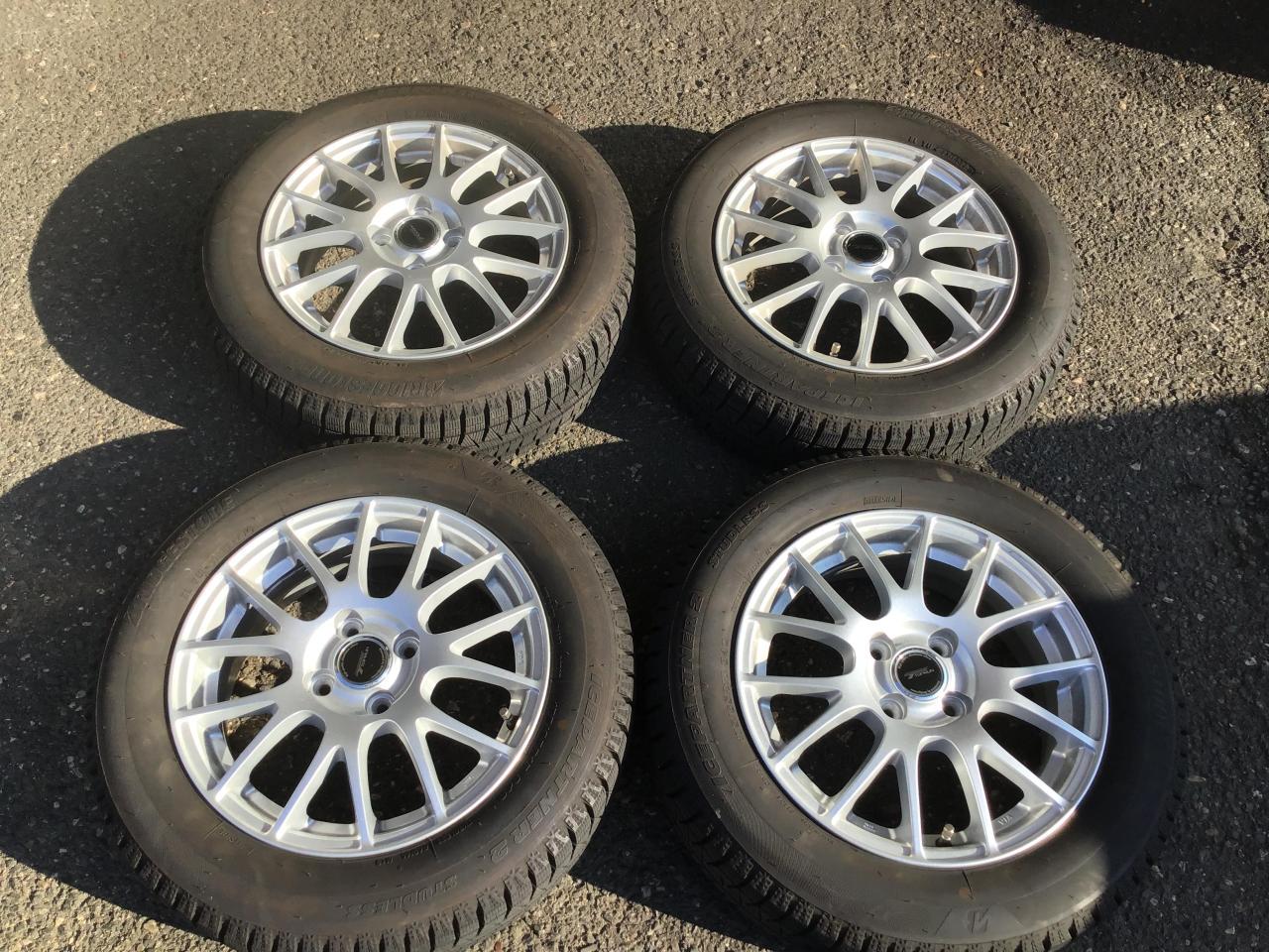 BRIDGESTONE(ブリヂストン) TOPRUN M7+BRIDGESTONE ICEPARTNER2 | カー用品 スタッドレスタイヤホイールセット 15インチスタッドレスタイヤホイール ...