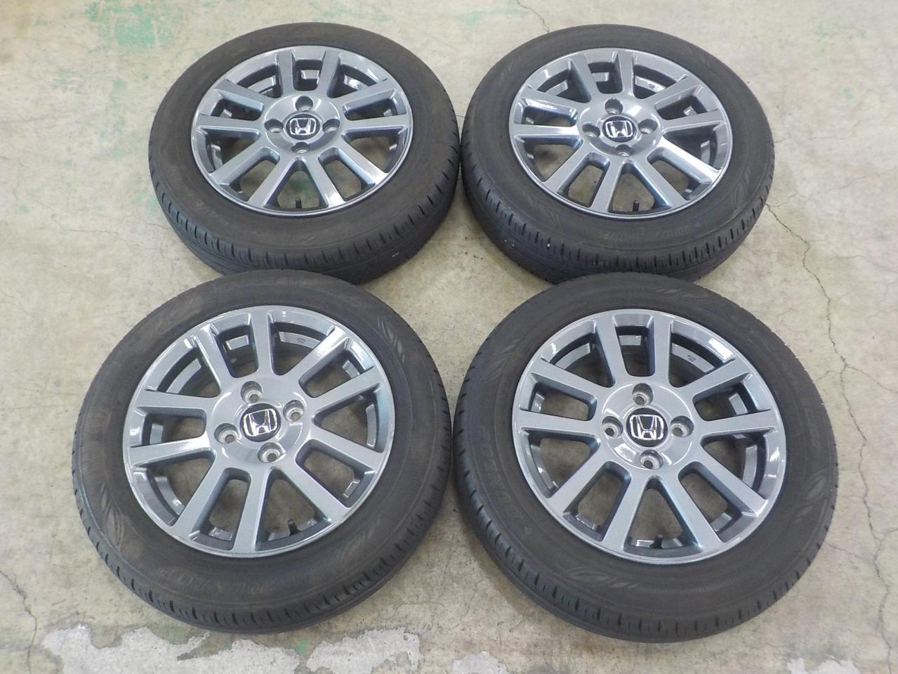 ホンダ純正(HONDA)N-BOX カスタム 660 G L Modulo ME-019 + DUNLOP(ダンロップ) ENASAVE EC300+ | カー用品 タイヤホイールセット 14 ...