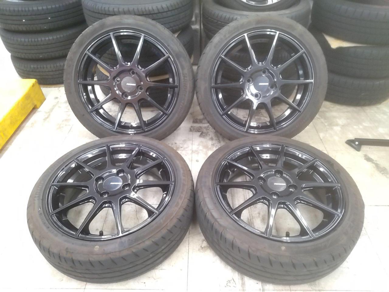☆値下げしました☆ BRIDGESTONE POTENZA SW010 + BRIDGESTONE POTENZA Adrenalin RE004 | カー用品 タイヤホイールセット 15 ...