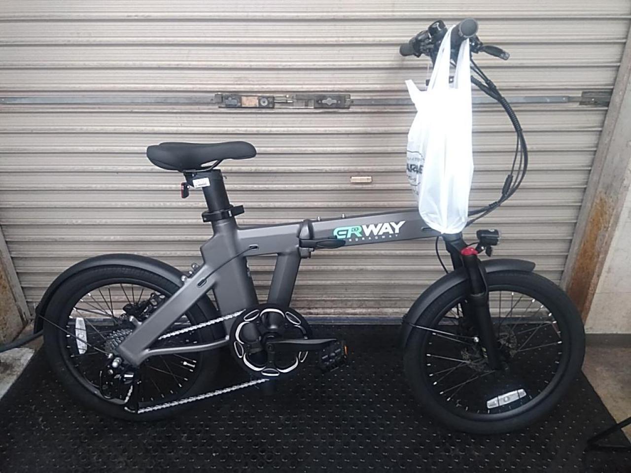 ERWAY A02 20インチ 外装8段変速 7.8Ah 電動アシスト折りたたみ自転車 グレー ※低走行品! | 自転車 シティ 電動アシスト自転車を通販で購入する | 中古カー＆バイク用品の ...