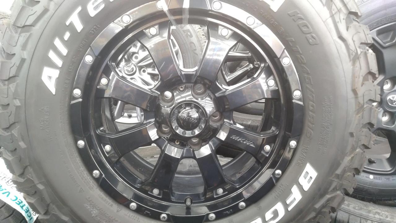 ☆価格見直ししました!☆ TRISTAR INTERNATIONAL MKW MK-46 + BFGoodrich All-Terrain | カー用品 タイヤホイールセット 16インチタイヤ ...