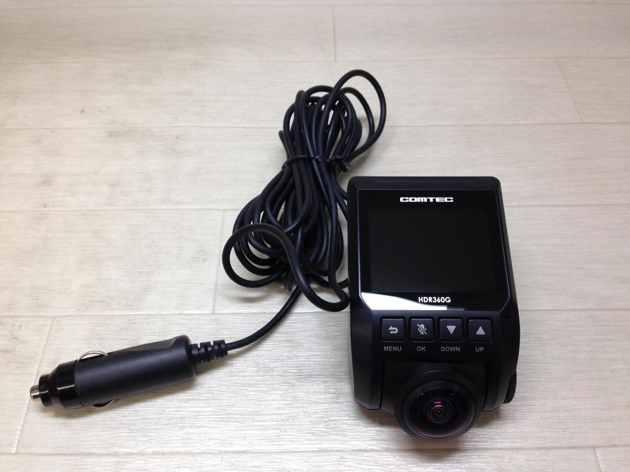 COMTEC HDR360G 360°ドライブレコーダー | カー用品 カーAVアクセサリー ドライブレコーダーを通販で購入する | 中古カー＆バイク用品の販売ならアップガレージ