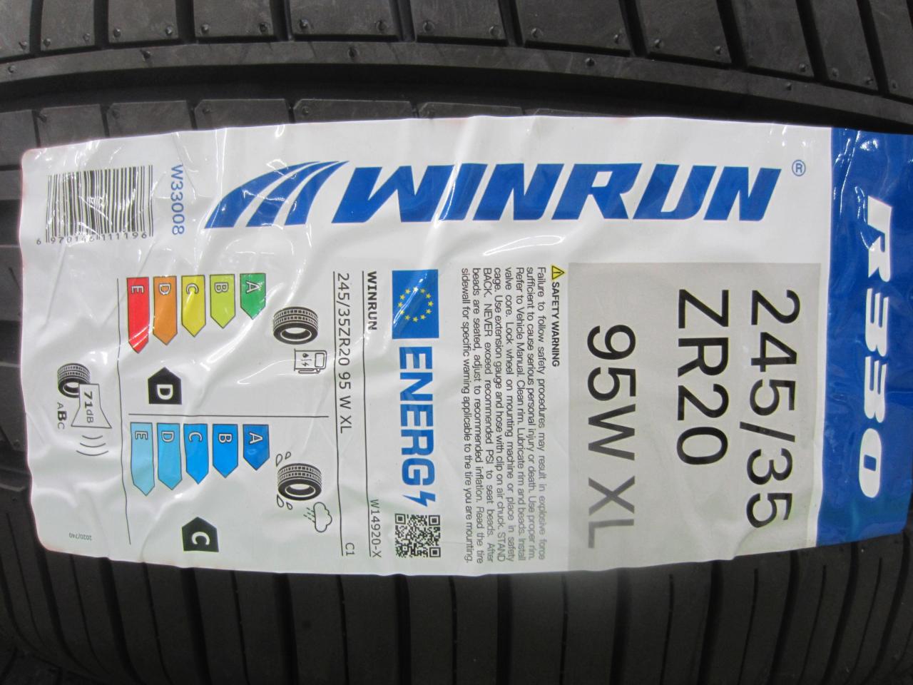 WINRUN R330 245/35R20 95W XL | 新品 | アップガレージ 名古屋中川店 | カー用品 タイヤ 20インチタイヤを通販で購入する | 中古カー＆バイク用品の販売なら ...