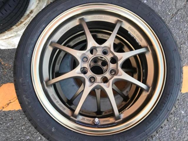 RAYS VOLK CE28 ・ NEOLIN NEOGREEN 4/4 | カー用品 タイヤホイールセット 15インチタイヤホイールセットを通販で購入する | 中古カー＆バイク用品の販売なら ...