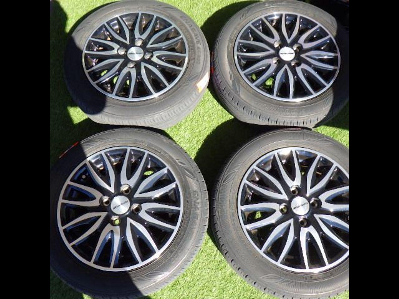 ホンダ純正(HONDA) Modulo MG009 + GOODYEAR(グッドイヤー) Efficient Grip ECO EG02 | カー用品 タイヤホイールセット 14インチタイヤ ...