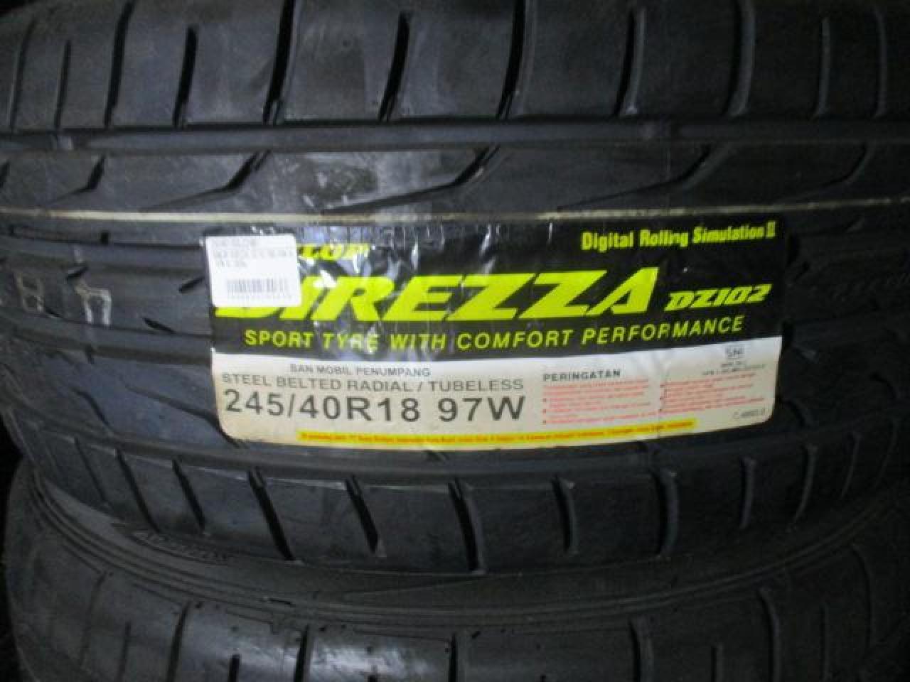 DUNLOP DIREZZA DZ102 245/40R18 97W XL | カー用品 タイヤ 18インチタイヤを通販で購入する | 中古カー＆バイク用品の販売ならアップガレージ