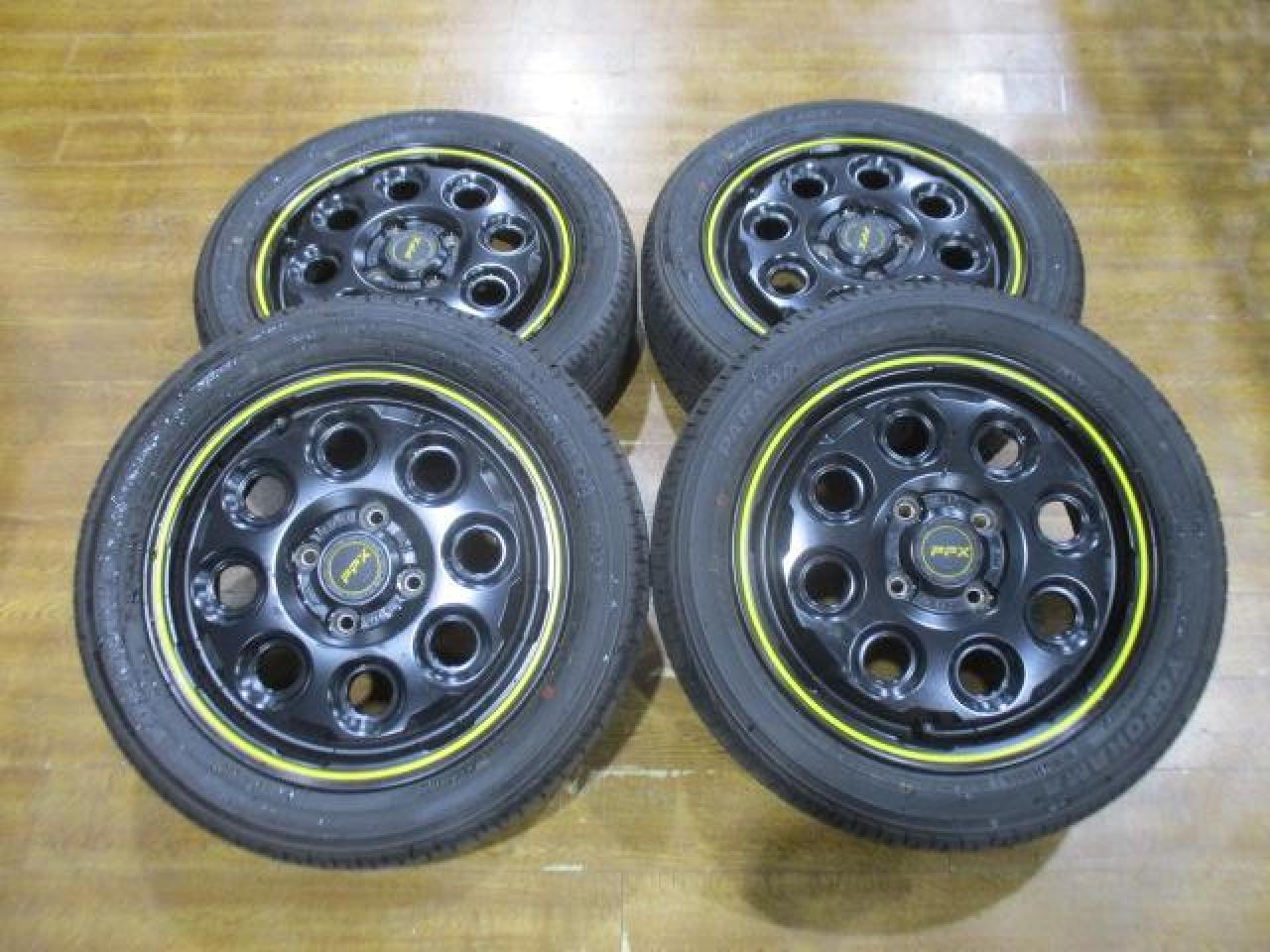 KYOHO AME PPX MIL:8+YOKOHAMA PARADA PA03 165/55R14C 95/93N | カー用品 タイヤホイールセット 14インチタイヤホイールセットを通販で ...