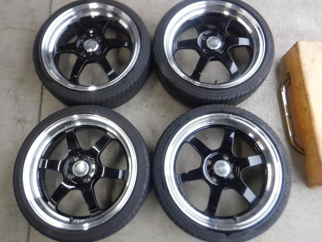 1RAYS VOLK RACING TE37 KCR + FireStone FIREHAWK WIDEOVAL + GOODYEAR ...