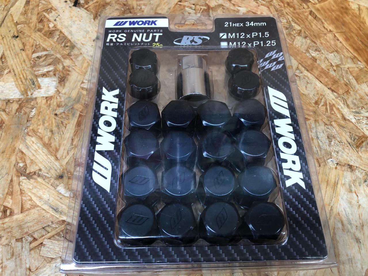 WORK RS NUT 軽量アルミナット 20個 (M12×P1.5) | カー用品 タイヤホイール関連 取付ナットを通販で購入する | 中古 ...