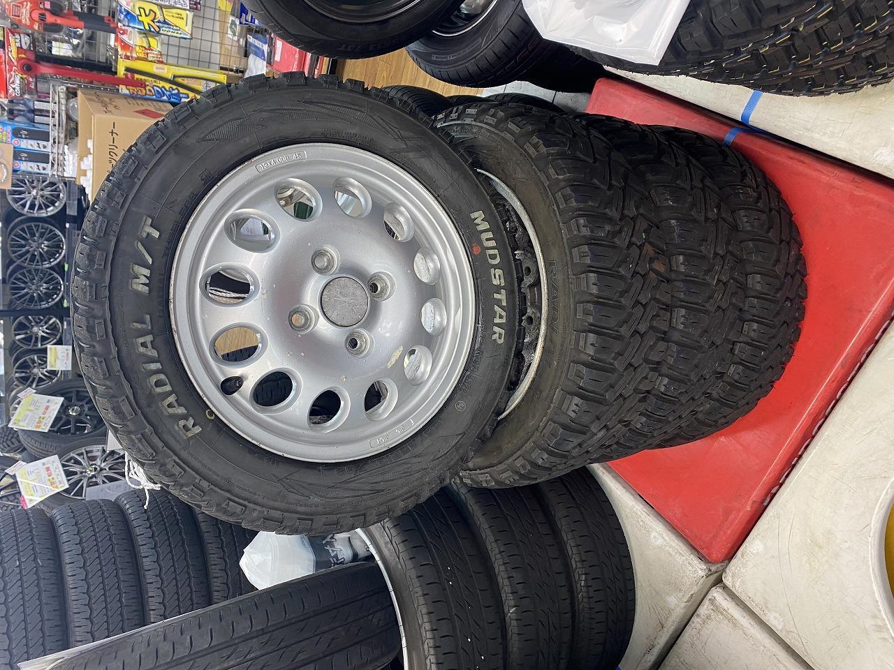 スズキ純正(SUZUKI) + MUD STAR RADIAL M/T | カー用品 タイヤホイールセット 13インチタイヤホイールセットを ...