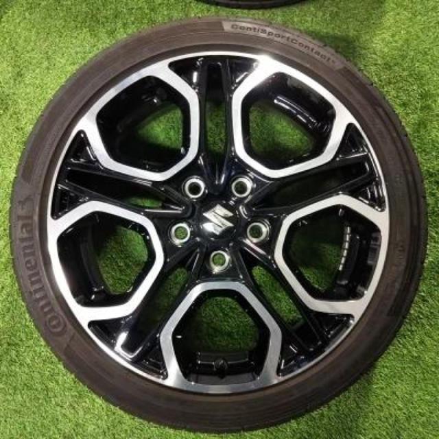 ☆試着無料!☆スズキ純正 ZC33S/スイフトスポーツ純正17インチアルミホイール + Continenta ContiSportContact 195/45R17 2021年製造 | 中古品 ...