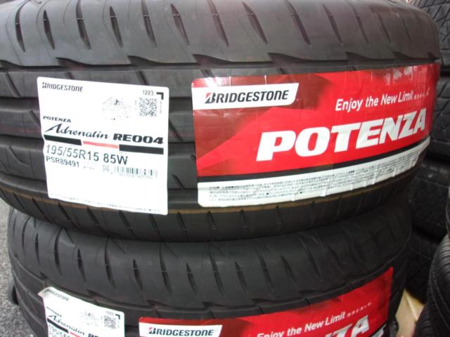 【BRIDGESTONE】POTENZA Adrenalin RE004 | カー用品 タイヤ 15インチタイヤを通販で購入する | 中古カー＆バイク用品の販売ならアップガレージ
