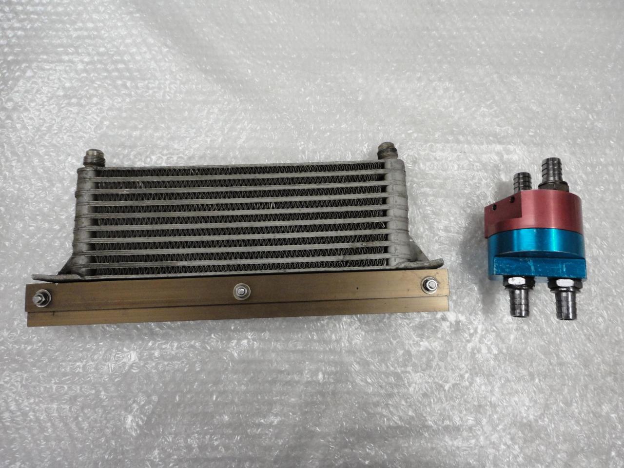 メーカー不明/日本ラジエーター 9段式オイルクーラー + オイルブロック移設キット | カー用品 冷却系 その他冷却系を通販で購入する ...