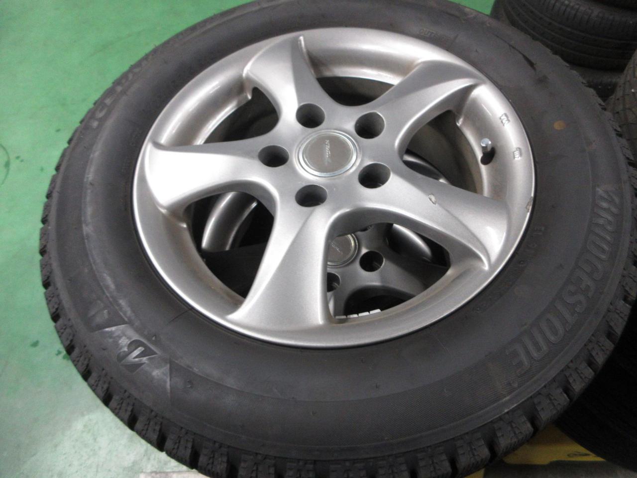 BRIDGESTONE ICE PARTNER2 + BRIDGESTONE TOPRUN ホイール | カー用品 スタッドレスタイヤホイールセット 15インチスタッドレスタイヤホイールセット ...