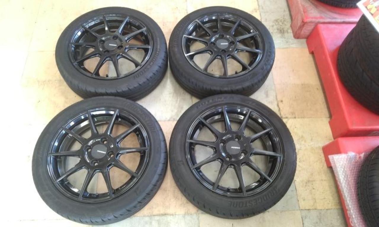 【BRIDGESTONE(ブリヂストン)】POTENZA(ポテンザ) SW010+【BRIDGESTONE】POTENZA RE004 | カー用品 タイヤホイールセット 15インチタイヤ ...