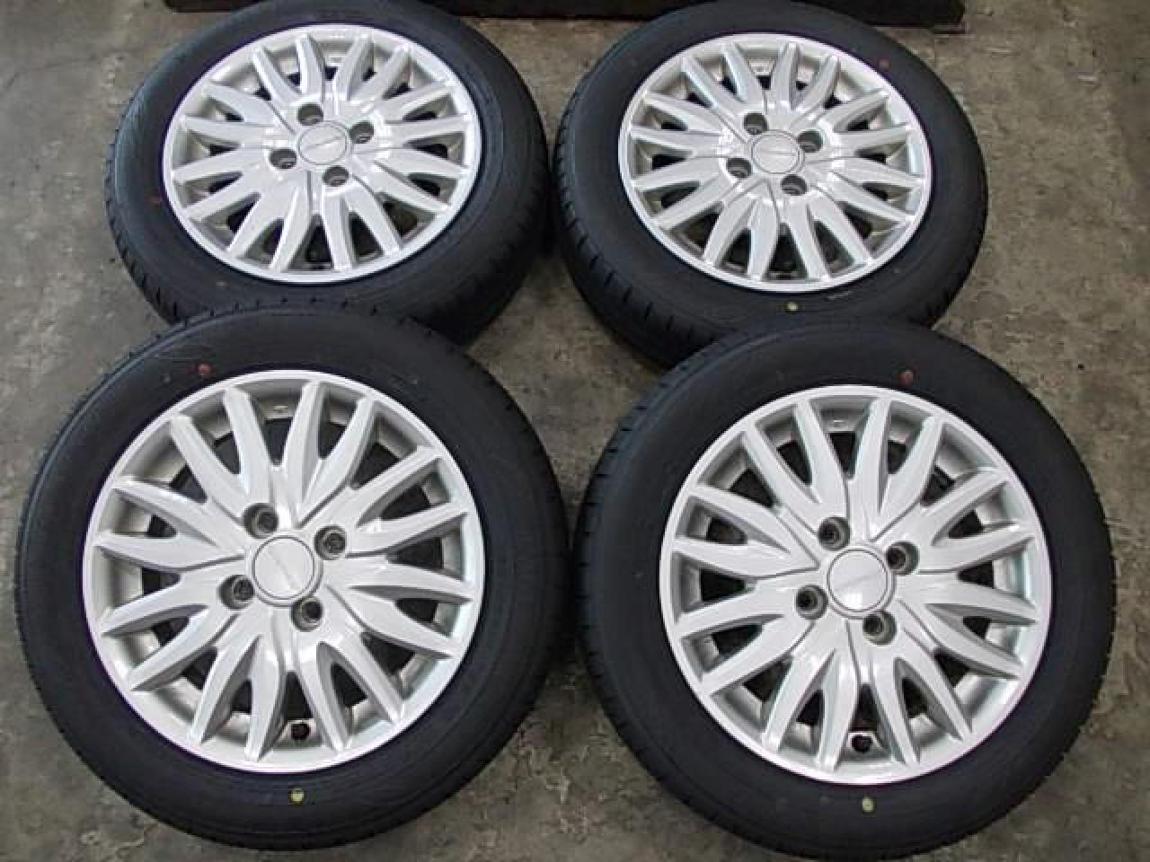 ホンダ純正 Modulo MG-009 + DUNLOP ENASAVE EC300+ | カー用品 タイヤホイールセット 14インチタイヤホイールセットを通販で購入する | 中古カー＆バイク ...