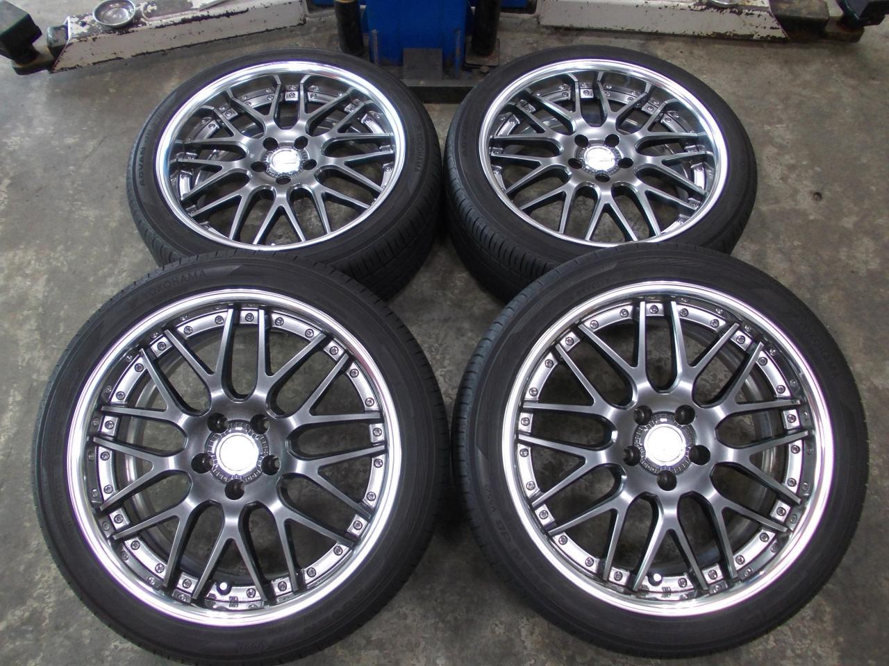 WORK LANVEC LM1 + YOKOHAMA ADVAN dB V552 | カー用品 タイヤホイールセット 19インチタイヤホイールセットを通販で購入する | 中古カー＆バイク用品の ...