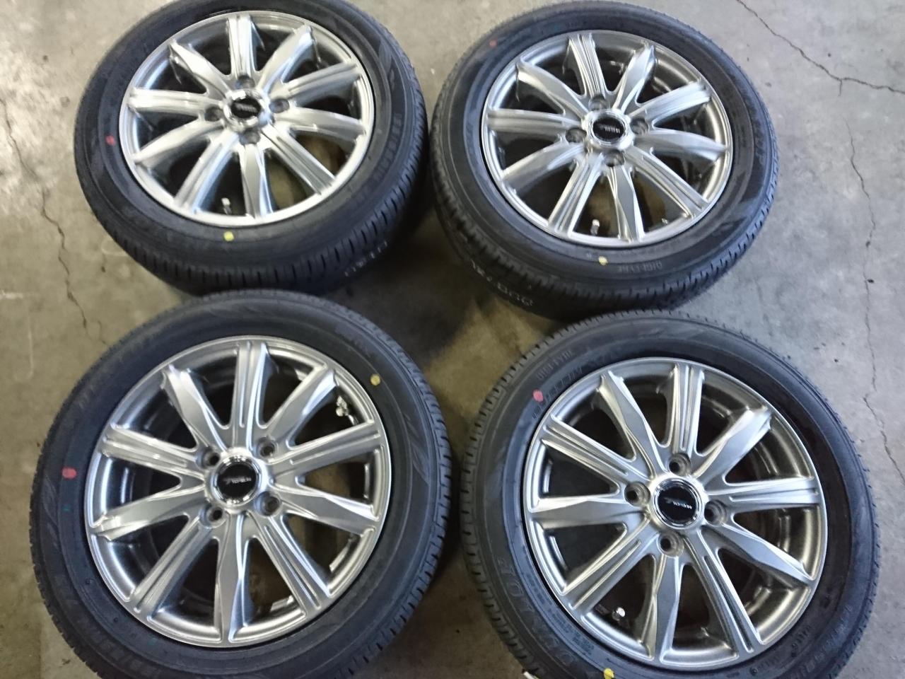 BRIDGESTONE TOPRUN KR10 + DUNLOP EC202L | カー用品 タイヤホイールセット 14インチタイヤホイールセットを通販で購入する | 中古カー＆バイク用品の ...