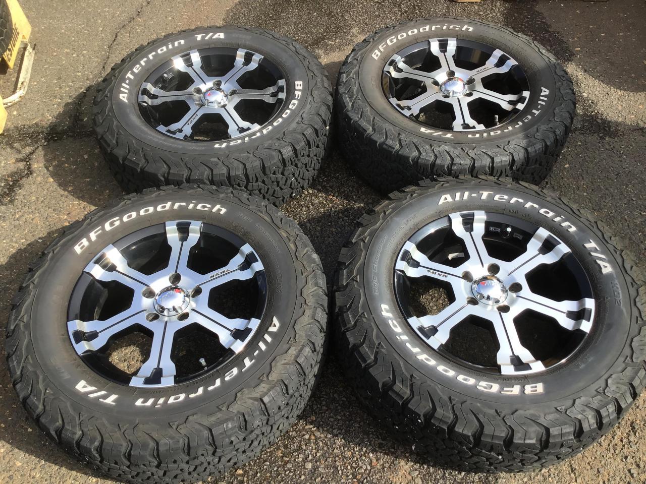 TRISTAR INTERNATIONAL(トライスターインターナショナル)MKW(エムケーダブリュー) MK-36 (16-18inch)+BFGoodrich All-Terrain T ...