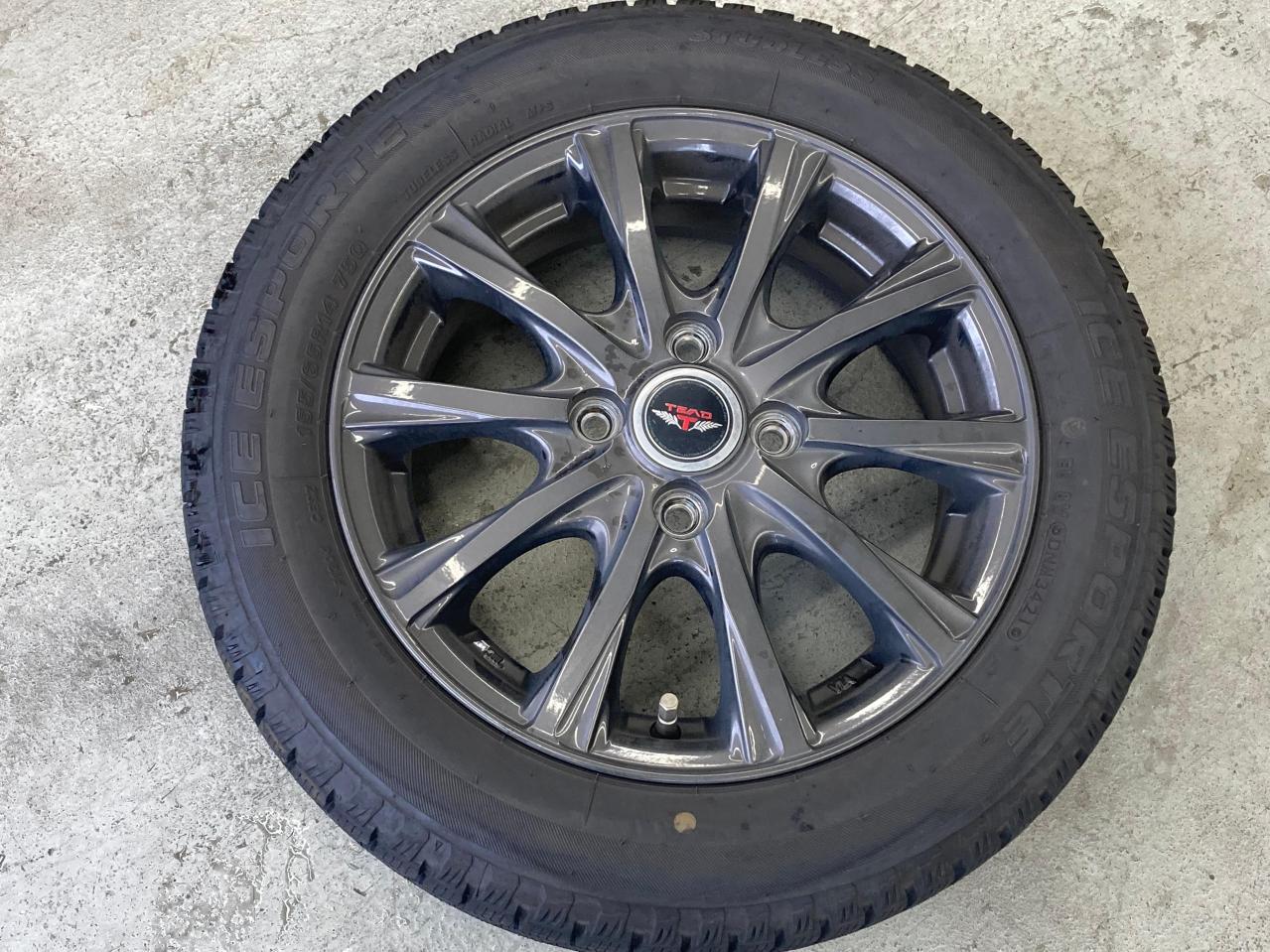 【weds(ウェッズ)】 TEAD 10本スポークホイール+【Autobacs】ICE ESPORTE | カー用品 スタッドレスタイヤホイールセット 14インチスタッドレスタイヤホイール ...