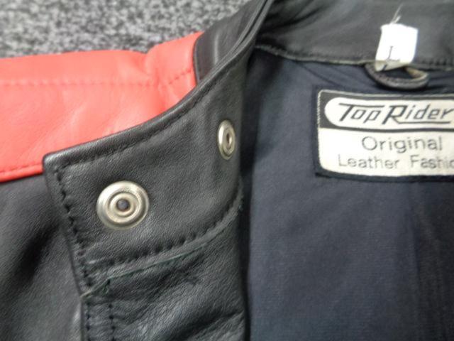 Nankaibuhin(南海部品) TOPRIDER ライダースジャケット ブラック/レッド LLサイズ | バイク用品 ウエア レザージャケット(二輪)を通販で購入する | 中古カー＆バイク ...