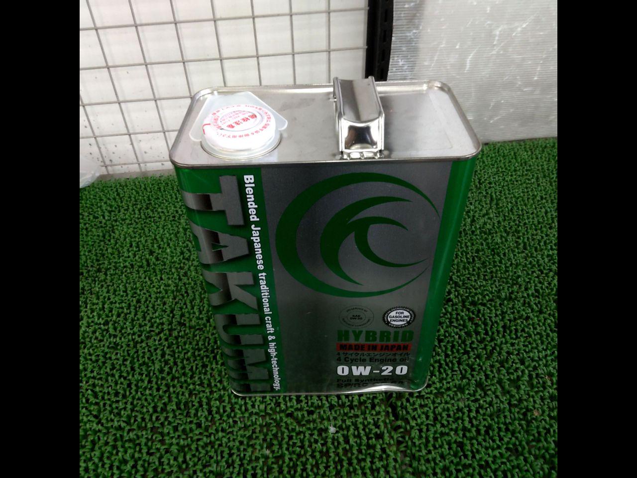 TAKUMI HYBID 0W-20(4L) Full Synthetic SP/RC GF-6A | カー用品 ケミカル用品 オイル(各種)を通販で購入する | 中古カー＆バイク用品の販売 ...