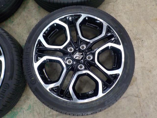 SUZUKI ホイール スイフトスポーツ ZC33S + Continental(コンチネンタル) Continental ContiSport Contact5 195/45R17 4本 ...