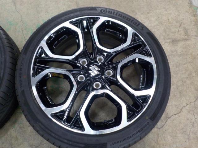 SUZUKI ホイール スイフトスポーツ ZC33S + Continental(コンチネンタル) Continental ContiSport Contact5 195/45R17 4本 ...