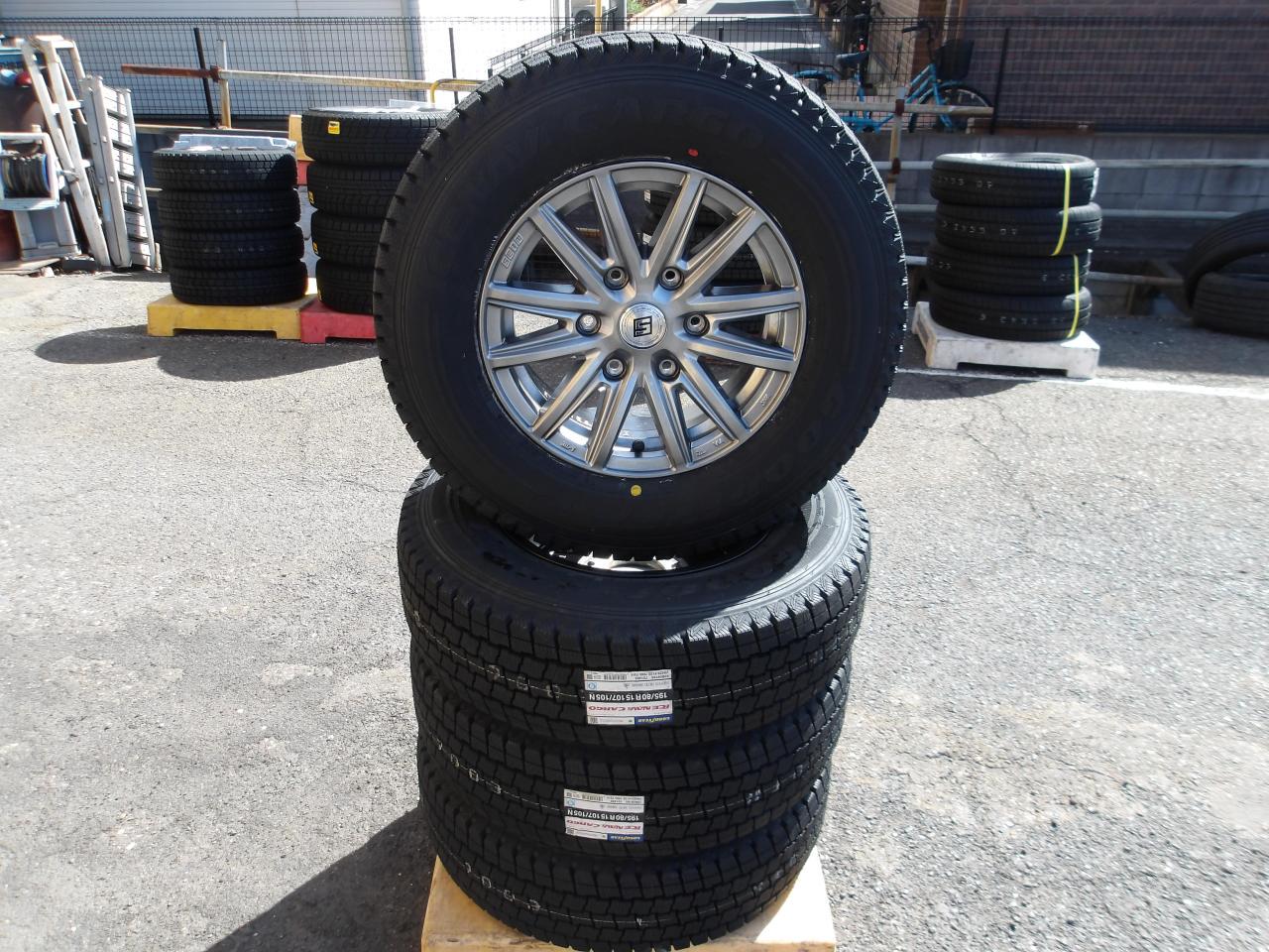 Cコン KYOHO SEIN SS + GOODYEAR ICE NAVI CARGO | 中古品 | アップガレージ 越谷店 | カー用品 スタッドレスタイヤホイールセット 15インチ ...