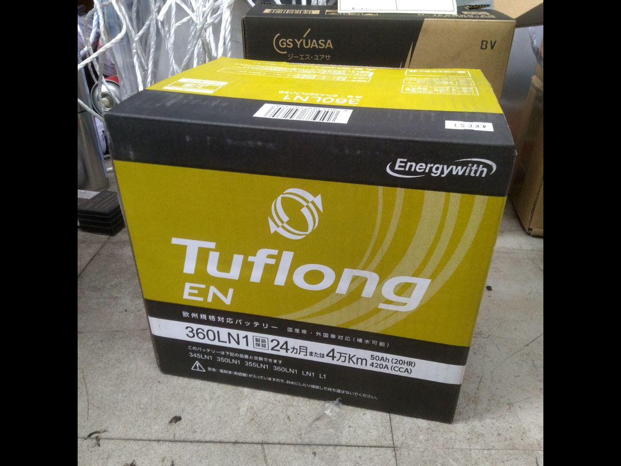 Energywith Tuflong EN バッテリー 360LN1 | カー用品 メンテナンス バッテリーを通販で購入する | 中古カー＆バイク用品の販売ならアップガレージ