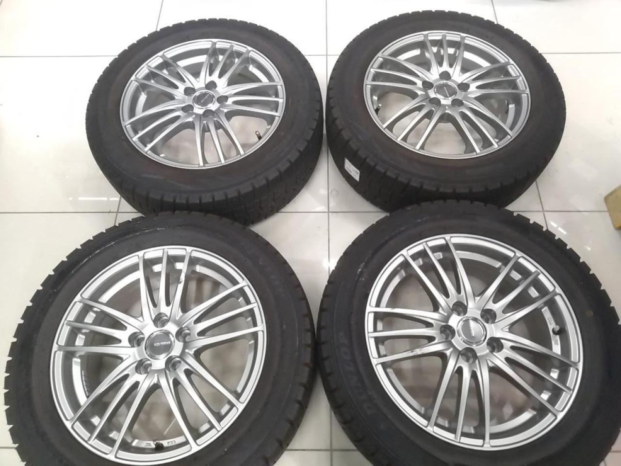 BRIDGESTONE ECO FORME SE-18 + DUNLOP(ダンロップ) WINTERMAXX WM02 | カー用品 スタッドレスタイヤホイールセット 16インチスタッドレス ...