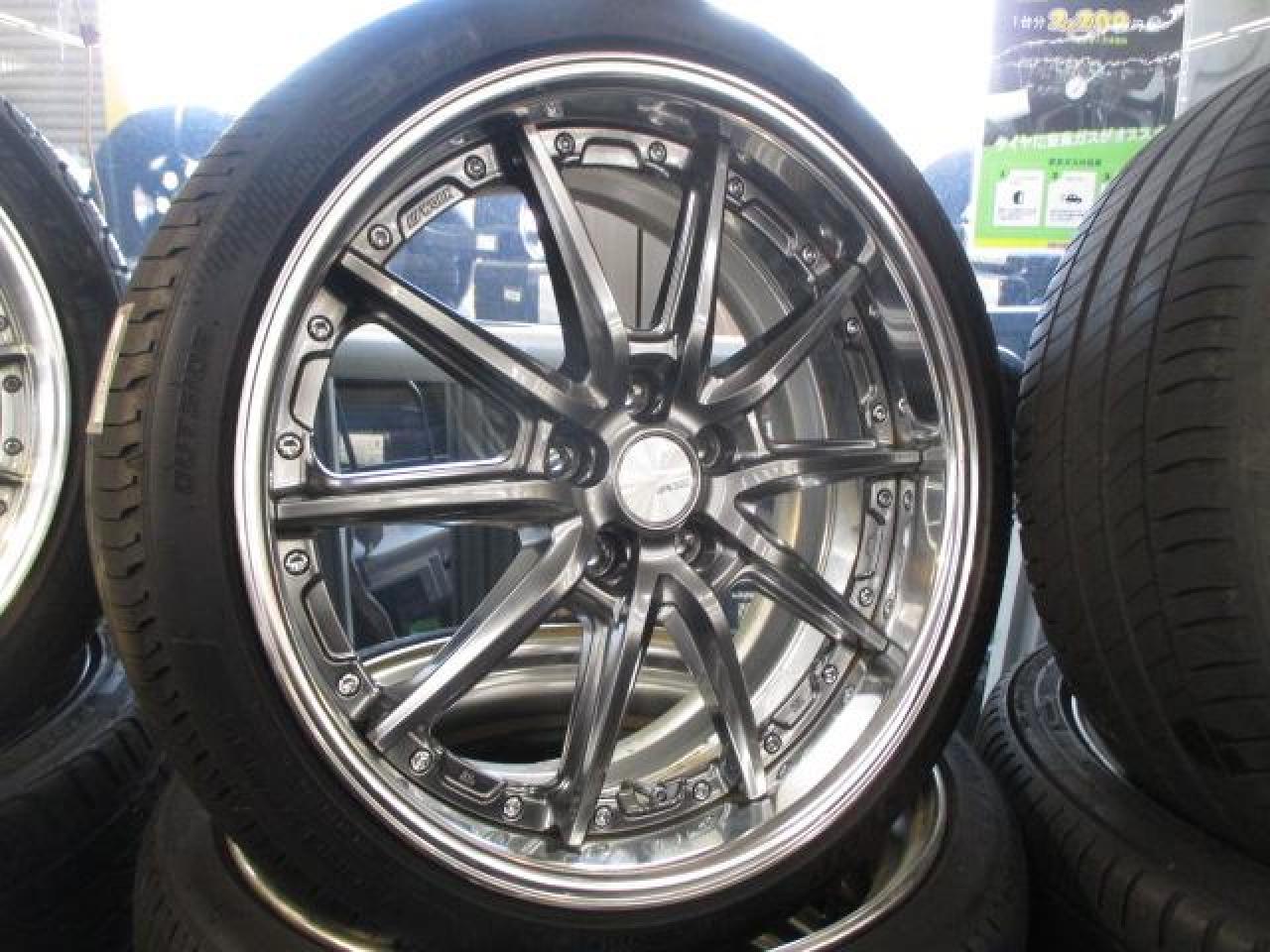 WORK LANVEC LS10 +DUNLOP VEURO VE304 | カー用品 タイヤホイールセット 19インチタイヤホイールセットを ...